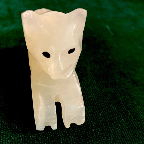 Accents | Cat Carved Alabaster Figurine 3 | Poshmark